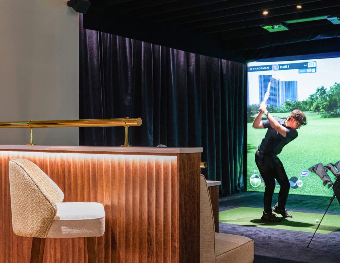 Pitch Golf Acoustic Treatment Project By Vibe By Vision